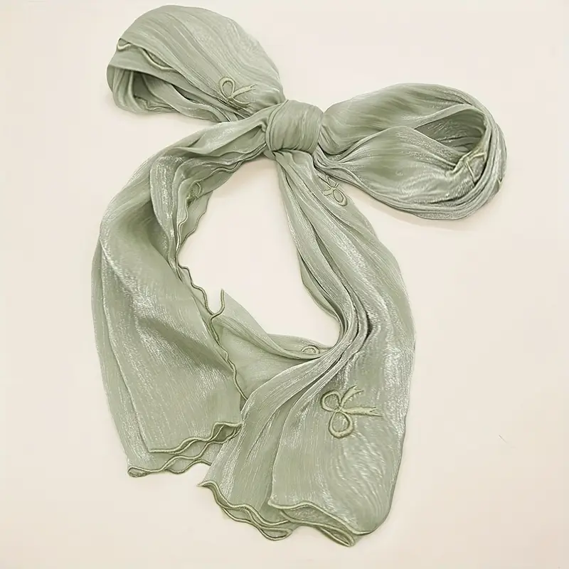 Embroidered bow shawl - Cotton Island